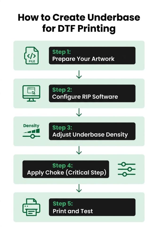 How to Create Underbase for DTF Printing